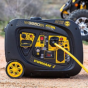FIRMAN W03383 Remote Start Gas Generator - 3650/3300W,Black