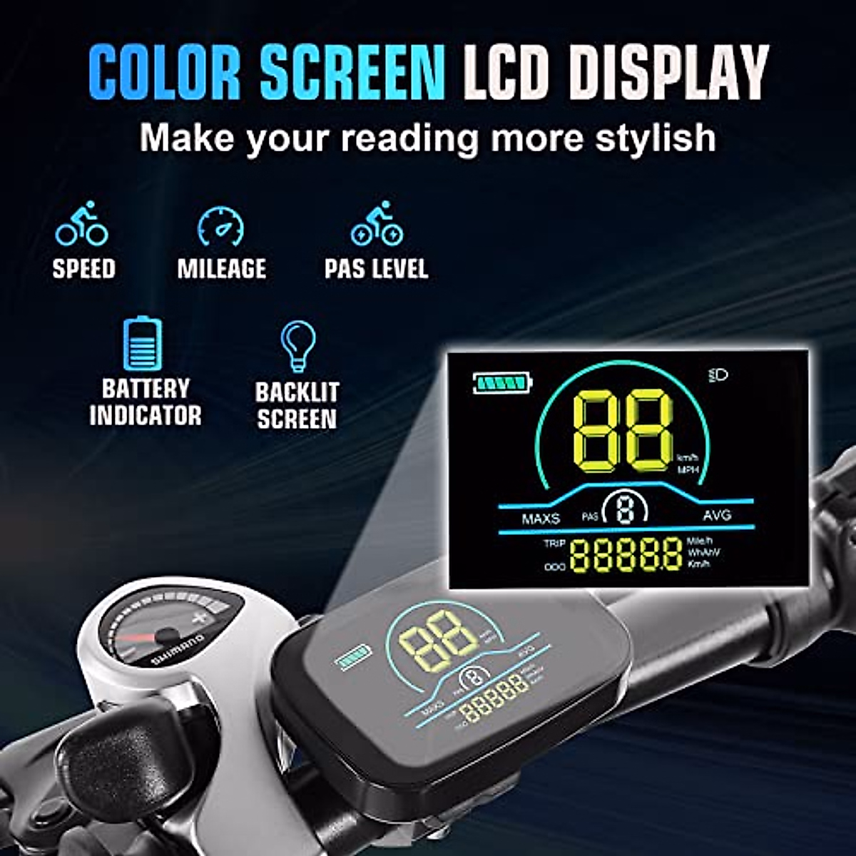 ANCHEER 500W Electric Bike 27.5'' Adults Electric Commuter Bike/Electric Mountain Bike, 48V Ebike with Removable 10/10.4Ah Battery, Professional 21 Speed Gears