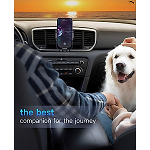 HEVEIS Phone Holder Car,Upgraded Metal Hook Clip Car Phone Holder for Car Vent,Thick Cases Friendly Cell Phone Holder Car,Suitable for Most Smartphones Black