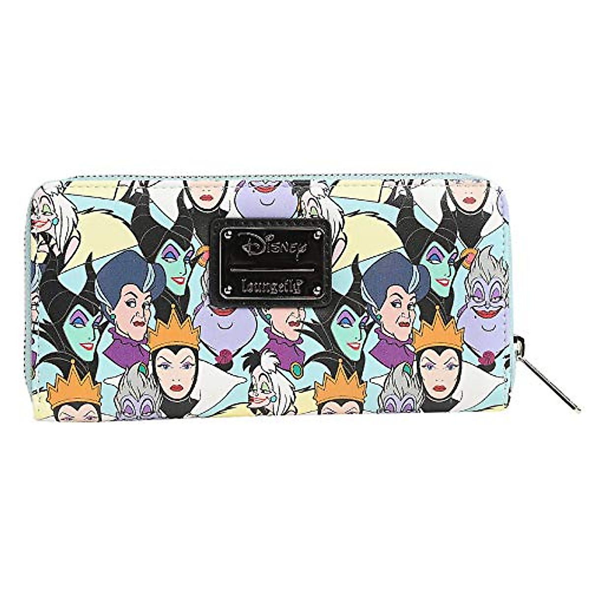 Loungefly Disney Princess and Villains Wallet Zip Around Clutch Faux Leather