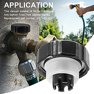 Replaces for VACVBKX1B Vacuum Breaker Replacement Kit for Traditional Anti-Siphon Frost-Free Sillcock Valves