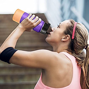 WUQID Protective Bling Silicone Boot Sleeve for 12oz-40oz Sport Flask & Stanley Water Bottles Tumbler Anti-Slip Bottom Sleeve Cover for All Water Bottles Bottom Width of 2.83&3.56in