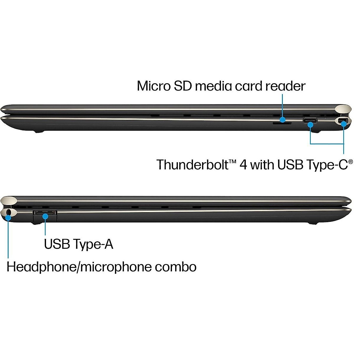 HP Spectre x360 2-in-1 Laptop 2023 13.5” 1920 x 1280 Display, Intel Core i7-1355U, 10-core, Intel Iris Xe Graphics, 16GB LPDDR4, 512GB SSD, Backlit Keyboard, Thunderbolt 4, FP, Windows 11 Home