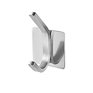 WODMB 3pcs Stainless Steel Self Adhesive Wall Coat Rack Key Holder Rack Towel Hooks Clothes Rack Hanging Hooks