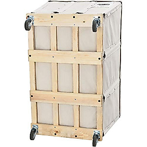 Global Industrial 24 Bushel, Canvas Basket Bulk Truck, Unassembled