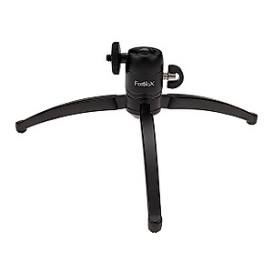Fotodiox Pro Heavy Duty Tabletop Arched-Leg Tripod - All Metal, Foldable with Pan/Swivel Ballhead for Cameras, Monitors, LED Lights, Flashes, Mic and more