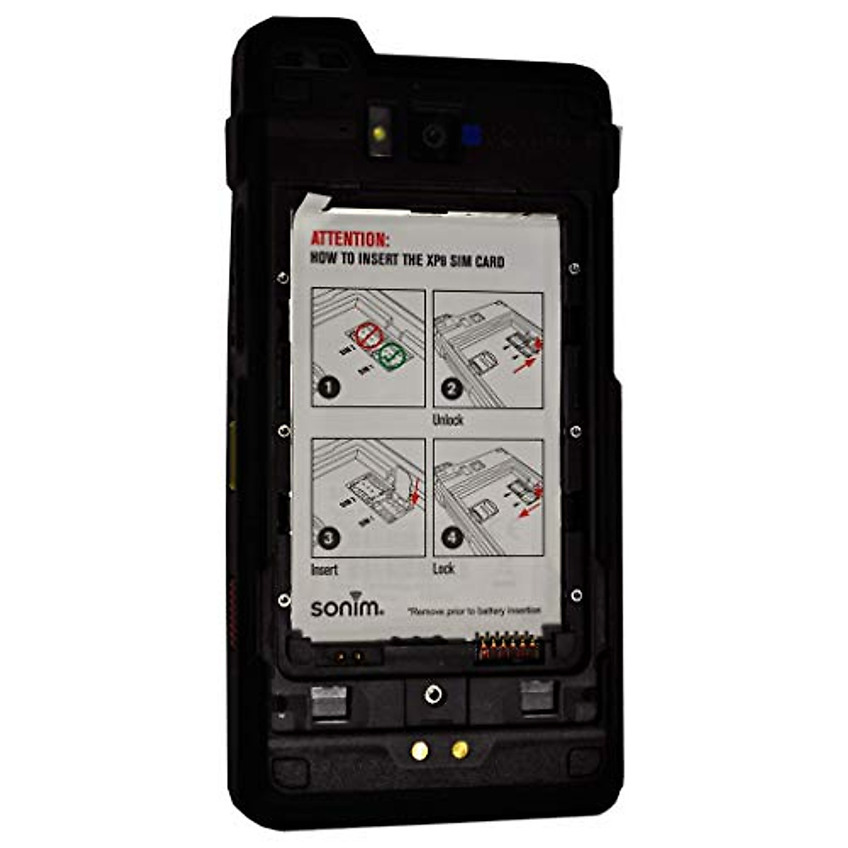 Sonim XP8 XP8800 Dual-SIM 64GB IP68/IP69 (GSM Only, No CDMA) Factory Unlocked 4G/LTE Rugged Smartphone (Black) - International Version