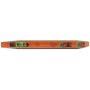 Klein Tools 935RB Torpedo Level, 8-Inch Billet Magnetic Level, 0/30/45/90 Degree Vials, V-Groove, Tapered Nose, High-Visibility Vial and Body