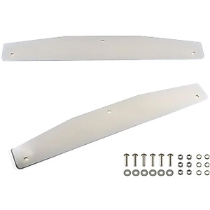 BLVD-LPF OBEY YOUR LUXURY Universal Stainless Steel Mud Flap Weights Semi Truck 24" X 4" Chrome 3 Stud Fit for 24" Wide Mud Flaps - Pair