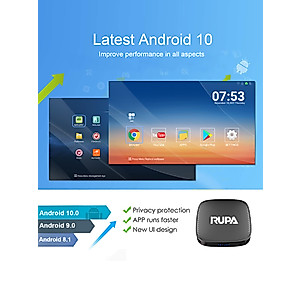 Android10 TV Box Smart TV Box Set Top Box with Mini Wireless Backlit Keyboard /4G RAM 32G ROM/USB 3.0/ Ultra HD 4K/6K /HDR 10+/ Dual Band WiFi 2.4 /5.8GHz /BT4.2