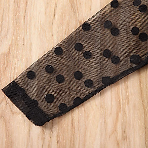 Hebuket Toddler Baby Girl Velvet Romper Long Sleeve Lace One Piece Jumpsuit Spring Solid Net Yarn Velour Bow-knot Bodysuit (Black, 12-18 Months)