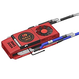 DALY BMS Li-ion 72V 300A BMS 20S Protection Board with Cooling Fan Balance Wire for Self Built Solar Panel Energy DIY Electricity Supply System(Standard BMS,300A Fan)