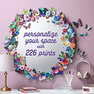 Craft-tastic — Design Your Own Nature Collection – DIY Collage Arts & Crafts Kit – Personalize Your Wall, Mirror, Window, Or Door with Dimensional Flowers, Butterflies, and More — for Ages 10+