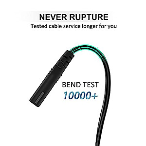 AC Power Cord for PS5 PS4 PS3 Playstation 4 Slim,Xbox One S/X,TV Power Cable for Samsung LG TCL Roku Toshiba LED LCD TV,HP