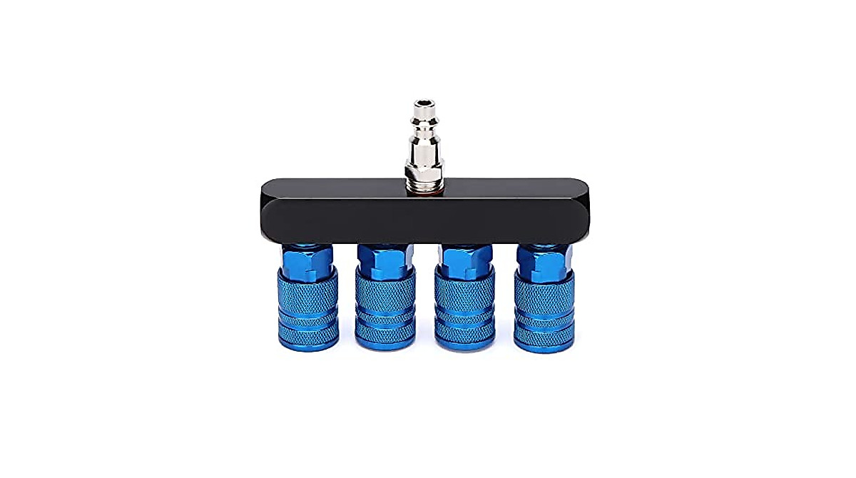 AIRTOON 4-Way Air Manifold Splitter - Durable & Easy to Use