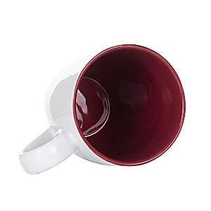 Dean Crouser Cardinal Watercolor Red On White 16 Ounce Glossy Stoneware Mug With Handle