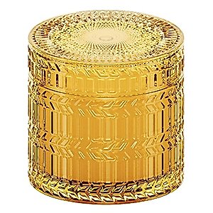 Hidden Label Wild Warm Vanilla Scented Candles, Crackling Wood Wick Soy Candles, Muse Collection 7.4oz Glass Jar Decorative Candles, Candles Gifts for Women