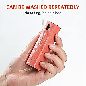 ZERNBER Screen Cleaner, Touch Screen Mist Cleaner, Cell Phone, Laptop and Tablet Screen, 3-in-1 Spray and Microfiber Cloth, Refillable with Water, Alcohol, Sanitizer (Pink -0.35oz)