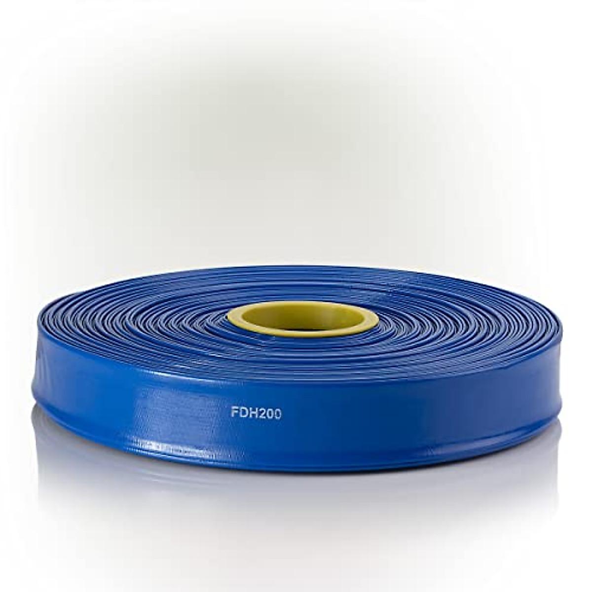 Alpine Corporation 300 Ft. PVC Lay-Flat Water Discharge Hose with 2" Inside Diameter, Blue