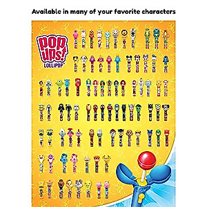 Pop Ups! Spongebob Squarepants Lollipop Holder | Collectable Spongebob Toy Lollipop Case | Party Favors for Halloween, Goodie Bags, Piñata Candy, Game Prizes | Bulk Set of 12 | Lollipops Included