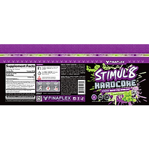 FINAFLEX STIMUL8 Hardcore, Grape Escape - Extreme Energy, Strength & Endurance for Men & Women - with Caffeine & L-Citrulline - 30 Servings