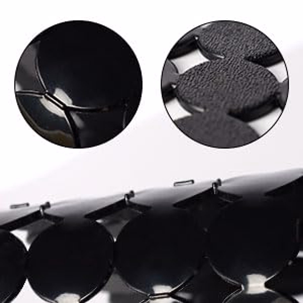 YTCYKJ Kitchen Sink Mat for Stainless Steel/Ceramic Sinks,2 Pack Dish Sink Mats for Kitchen Sink with Scissors, Fast Draining,Easy to Clean,DIY Cut,15.7 X 11.8 Inch(Dark Black)