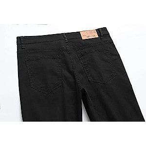 WULFUL Men's Ripped Jeans Slim Fit Skinny Stretch Comfy Denim Jeans Pants