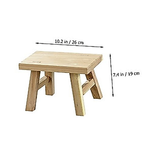 GLSTOY Wooden Stool Stool Foot Stool Footstool for Toilet Stepping Stool for Adults Step Stool Bathroom Stool Small Short Stool Small Footstool Stools for Adults