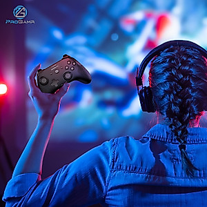 ProGAMR Bluetooth Controller for Gaming - Rechargeable with Detachable Phone Clip, Compatible with Windows, Android, PC