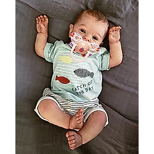 KOKOMANDY Reborn Baby Boy Doll 24 Inch - Realistic Toddler Silicone Toy - Soft, Weighted, Open Mouth - Newborn Gift