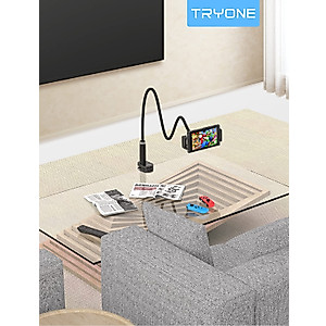 Gooseneck Tablet Holder Stand for Bed: Adjustable 39.4inch Flexible Lazy Arm Tablets Mount Compatible with iPad Pro Air Mini | Galaxy Tab | Kindle Fire | Switch or Other 4.7-12.9" Device
