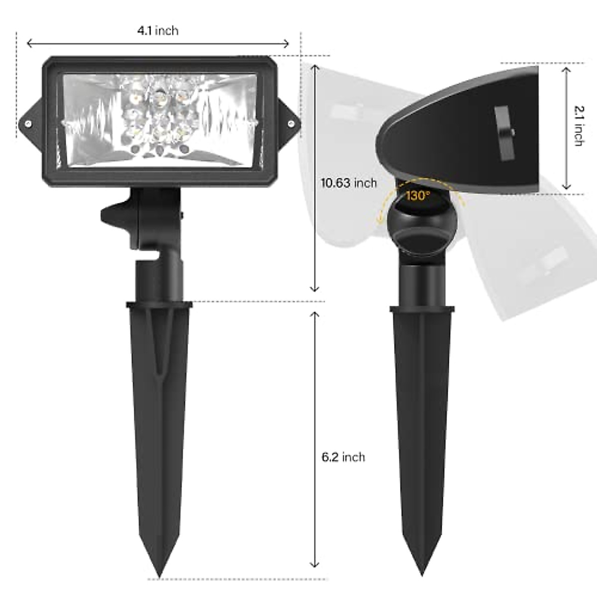 Malibu 18 Watt LED Low Voltage Landscape Floodlight with Optimal Range Wall Spotlights Waterproof Adjustable Light for Garden, Path, Lawn, Patios Security Flood Light 8401-4675-01