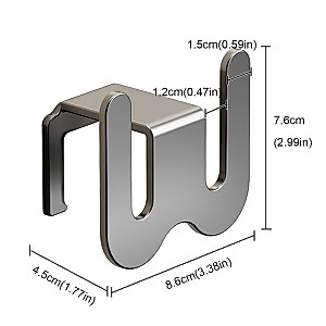 CYCOOPE 4PCS Wall Mounted Slippers Rack, No Punch Slipper Rack Waterproof Space-Saving Slipper Hanger for Bathroom Kitchen