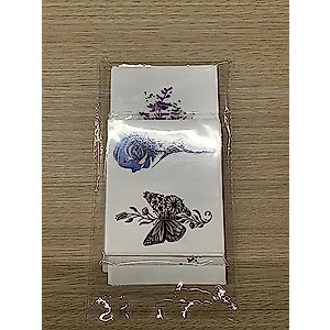 77 Sheets Temporary Tattoo, 17 Sheets Half Arm Flower Rose Skull Butterfly Snake Fake Tattoos for Adults, 60 Sheets Tiny Waterproof Temporary Tattoos Body Art Sticker Realistic for Women Girls or Kids
