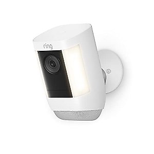 Introducing Ring Spotlight Cam Pro, Battery | 3D Motion Detection, Two-Way Talk with Audio+, and Dual-Band Wifi (2022 release) - White