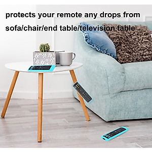 TOKERSE Glow Case for Vizio XRT136 / Vizio XRT140 Remote Control - Silicone Cover for VIZIO XRT136 XRT140 Smart TV Remote Control Replacement Holder Skin Sleeve Case Cover Glow in The Dark - Blue