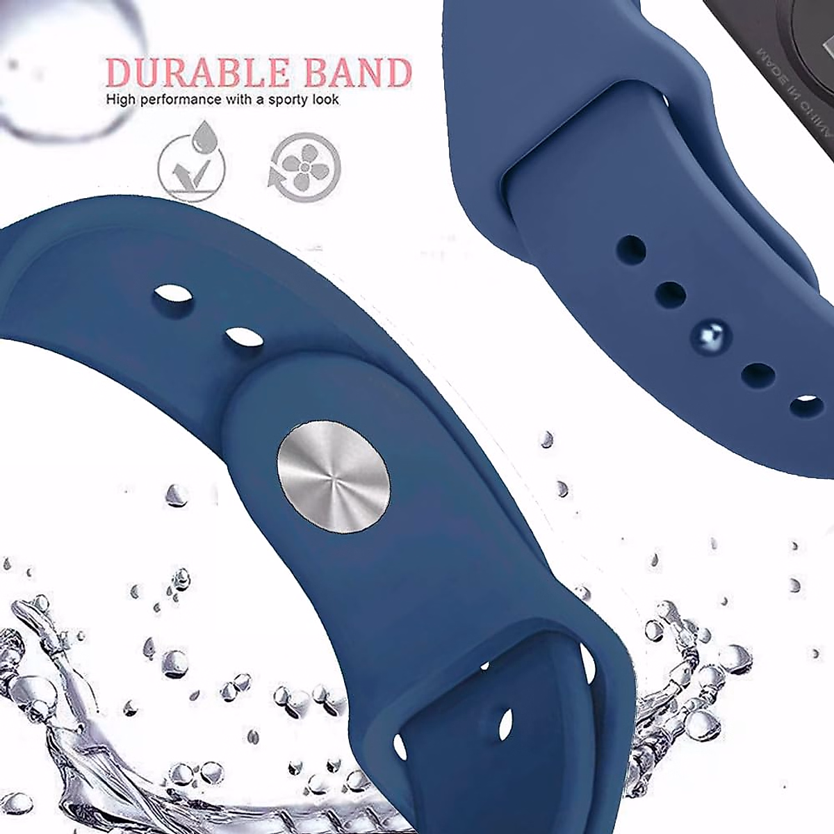 3 Packs Compatible with Veryfitpro ID205L/ID205/ID205U/ID205S/ID205G/SW020/SW021 Smart Watch Bands Soft Silicone Waterproof Adjustable Replacement Bands for Willful Yamay Letscom Letsfit for Women Men