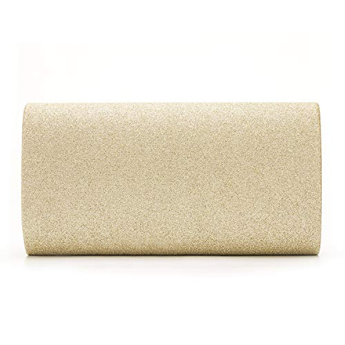 ZIUMUDY Women's Glitter Envelope Clutches Evening Bags Bridal Wedding Party Purse Handbag (Gold)