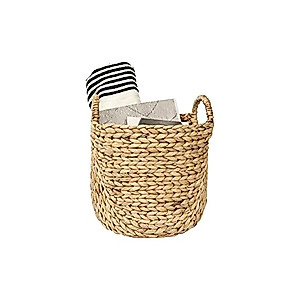 Bloomingville Handwoven Beige Seagrass Round Handles (Set of 2 Sizes) Basket, Natural