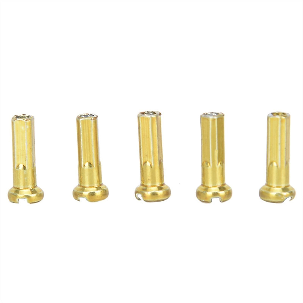 TRENDYBOY 72 Pack Multicolor Alloy Bicycle Wheel Spoke Nipples Mountain Bike Bicycle Spoke Spoke Nipples for Bicycle Wheels (Color : Gold)