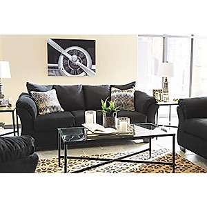 Signature Design by Ashley Darcy Classic Contemporary Sofa, Black