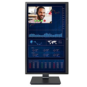LG 24CN650N-6N 24” FHD IPS TAA All-in-One Thin Client with Quad-core Processor, Built-in FHD Webcam & Speaker (Renewed)