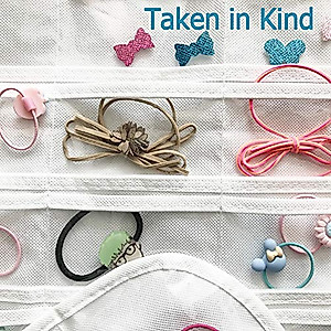 DonYeco 1 Pack Hanging Jewelry Organizer, 80-Pocket Jewelry Organizer Hanging, for Jewelry Earring Necklace Bracelet Ring Storage Travel Holder