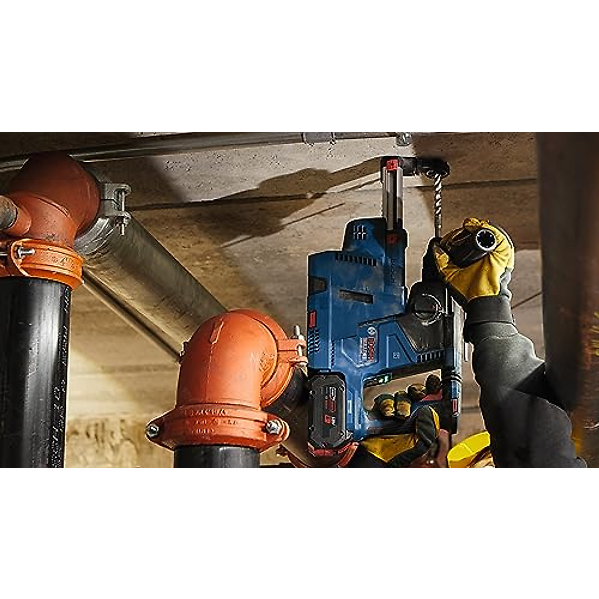 BOSCH GBH18V-24CN 18V Brushless Connected SDS-plus® Bulldog™ 1 In. Rotary Hammer (Bare Tool)