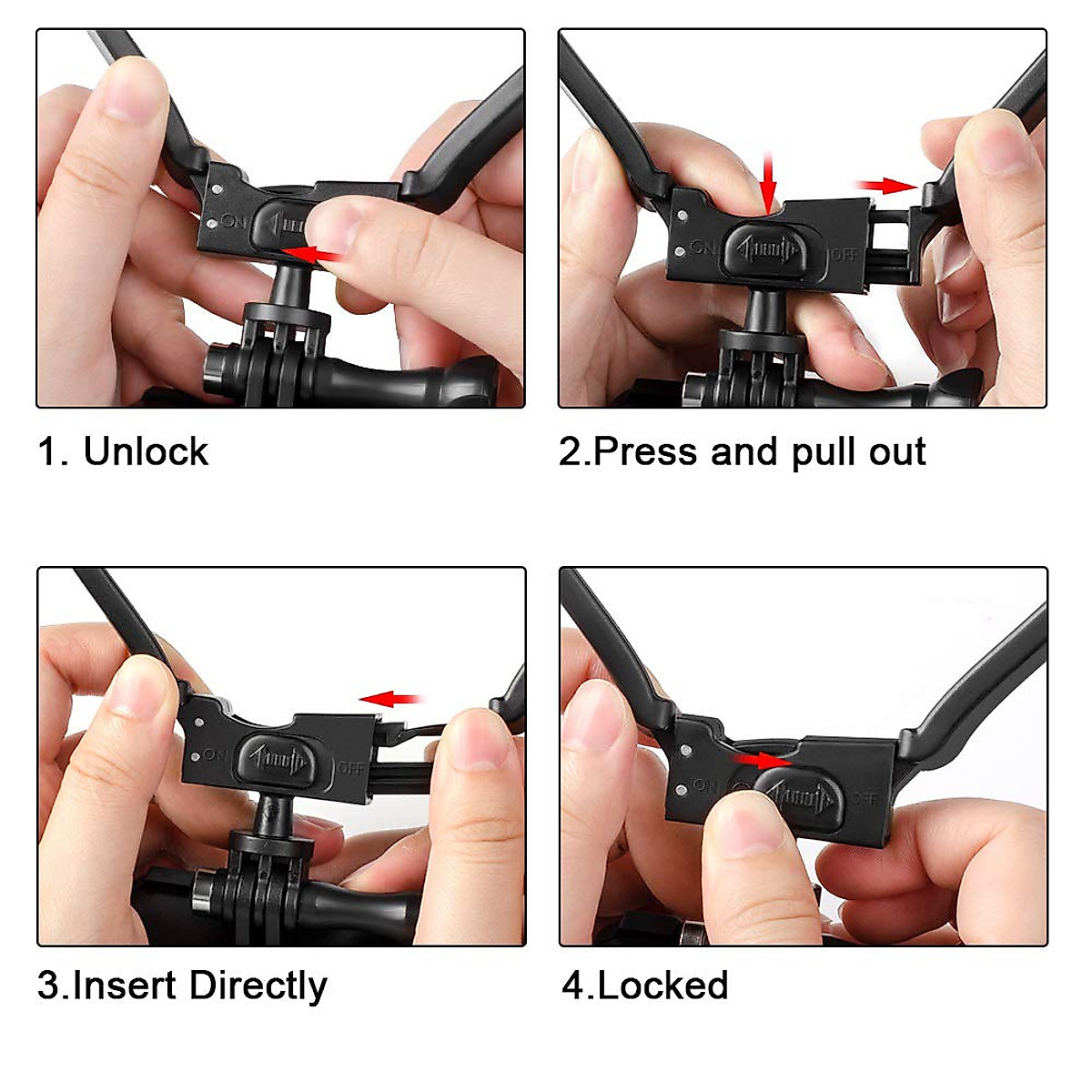 Taisioner POV/VLOG Smartphone Selfie Neck Mount Strap for GoPro AKASO DJI Osmo Action Camera and Smart Phone Video Record Accessories