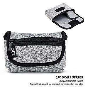 JJC Compact Camera Case Travel Pouch Sleeve for Sony ZV1F ZV-1F ZV1 ZV-1 RX100 VII VI VA W800 W830 WX350 Canon G7X G5X G9X SX740 Olympus TG-6 TG-5 TG-4 Fujifilm XP130 XP140 XP90 Ricoh GR III II & More