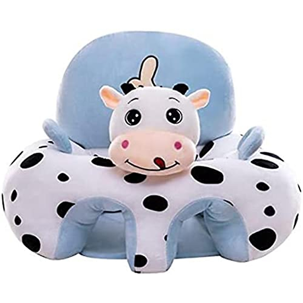 Baby Support Seat, Cute Comfortable Plush Sofa Armchair for Baby Learning to Sit Up, Infant Baby Sitting Sofa Chair with Stuffing Inside, Keep Sitting Posture Infant Sitting Chair for 3-12 Months Baby