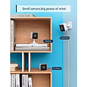 GNCC Indoor Security Camera Dog Camera 1080P w/Motion Detection, 2-Way Audio Siren, Night Vision, Cloud & SD Card Storage, Works w/Alexa & Google Home, GC2