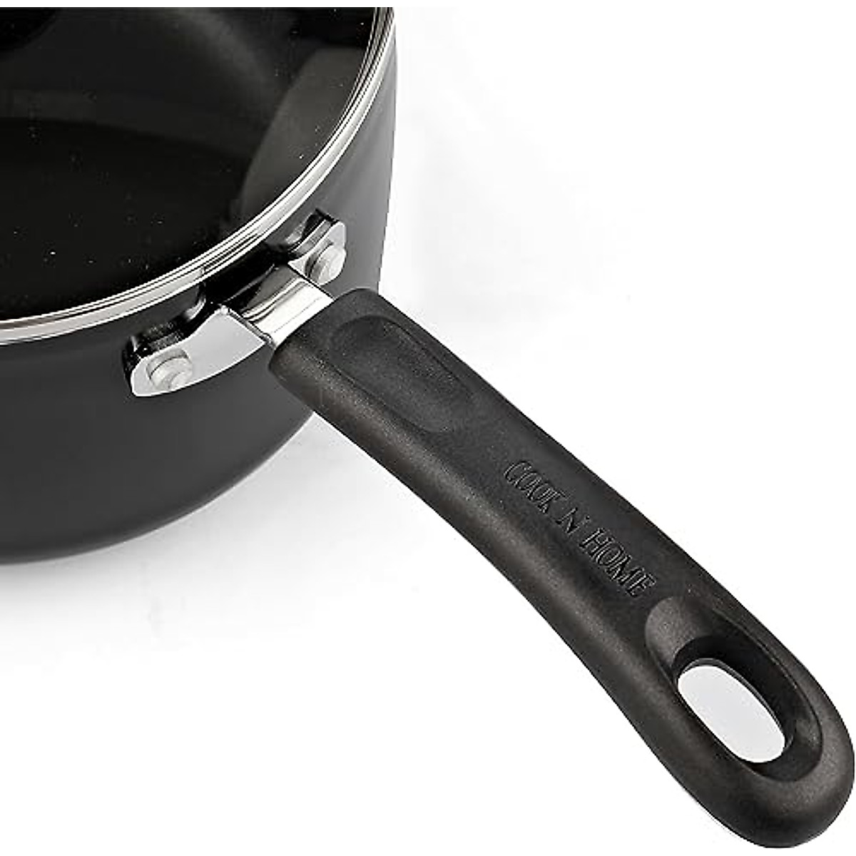 Cook N Home Nonstick Saucepan, 2 quart, Black
