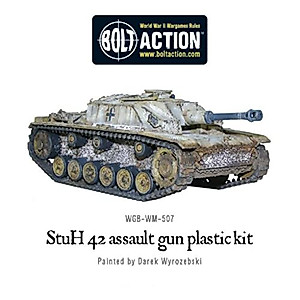 Bolt Action StuG III AUSF G German Assault Gun Tank 1:56 WWII Military Wargaming Plastic Model Kit
